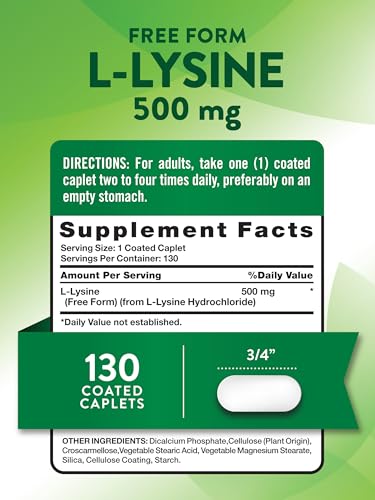 benefits of l-lysine for cold sores