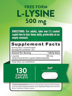 benefits of l-lysine for cold sores