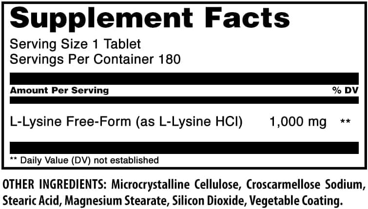 benefits of l-lysine for skin health