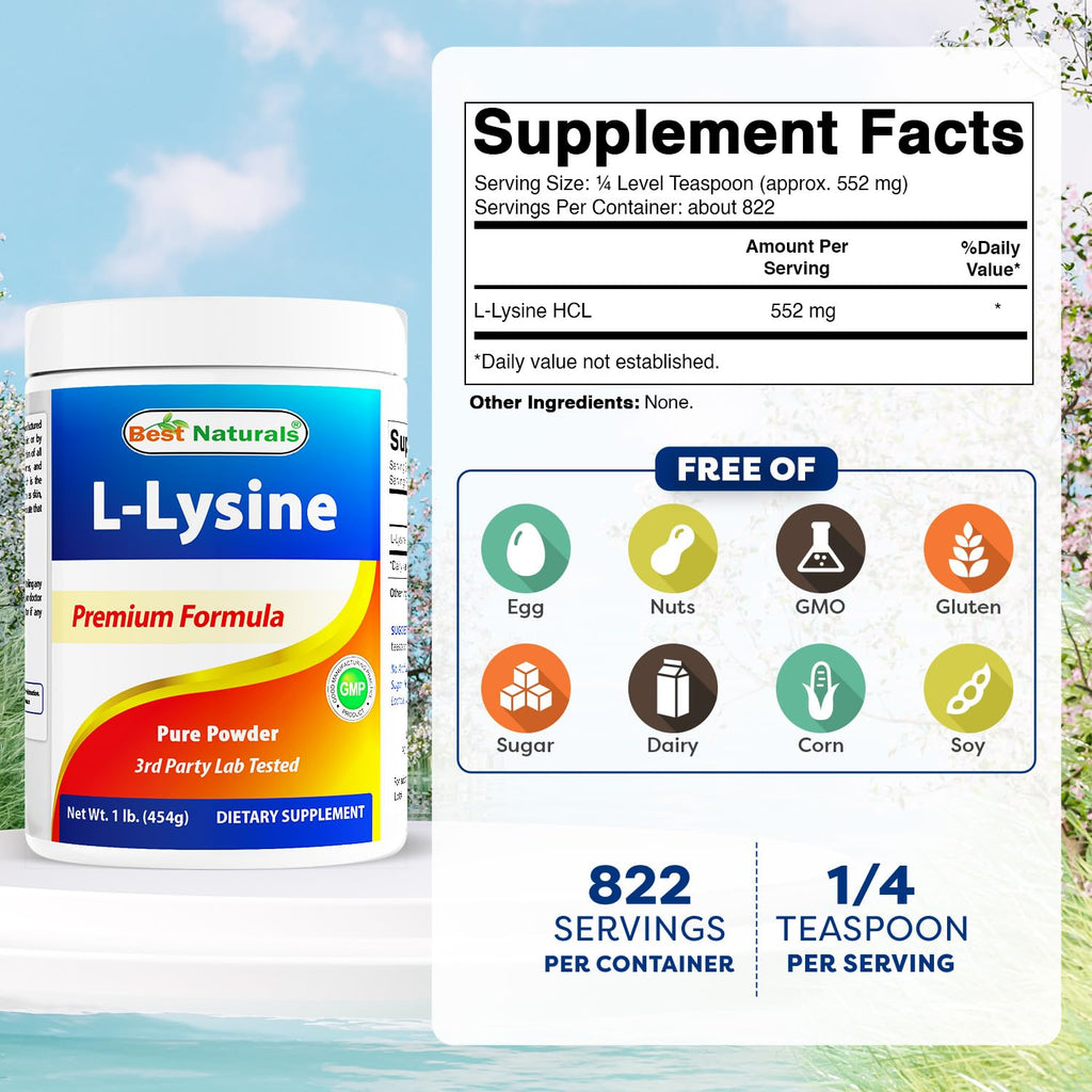 benefits of l-lysine for skin health