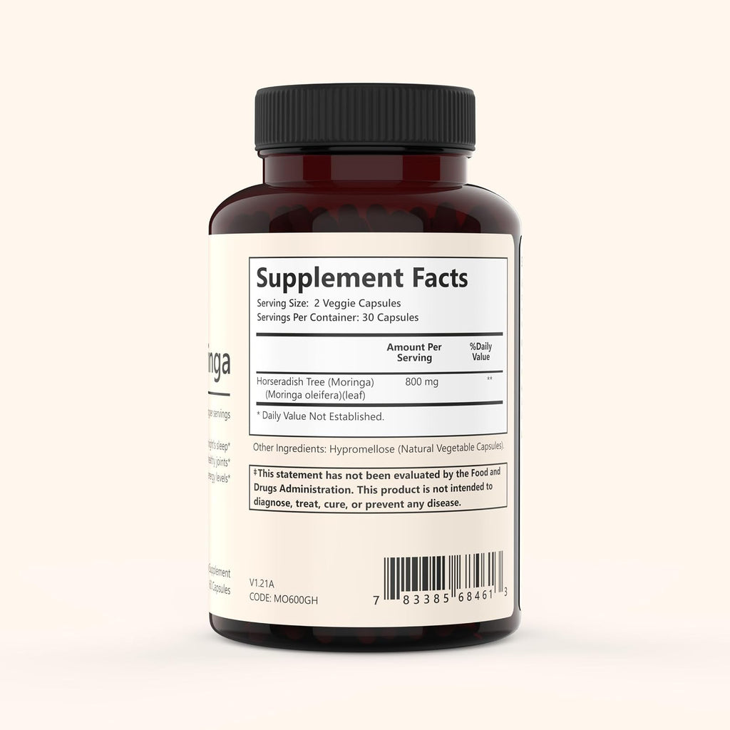 benefits of moringa leaf supplements