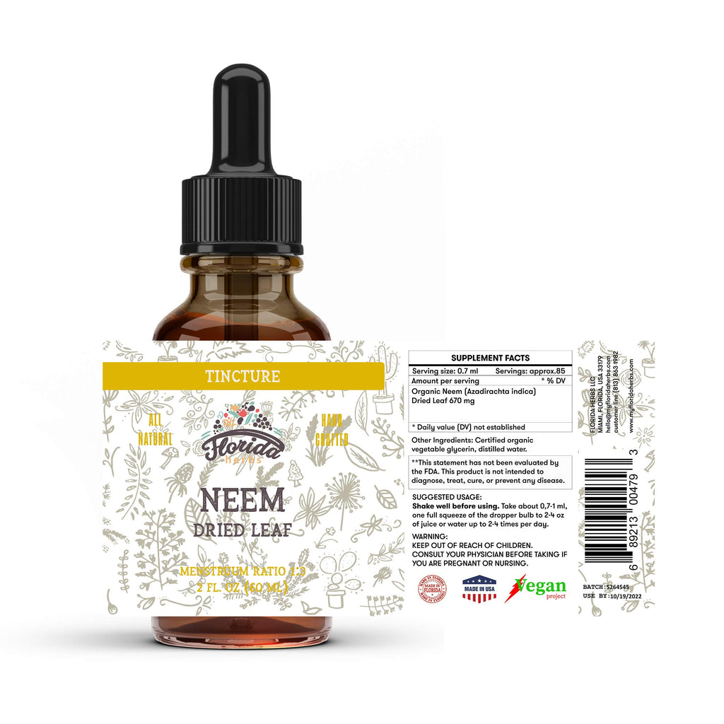 benefits of neem tincture extract
