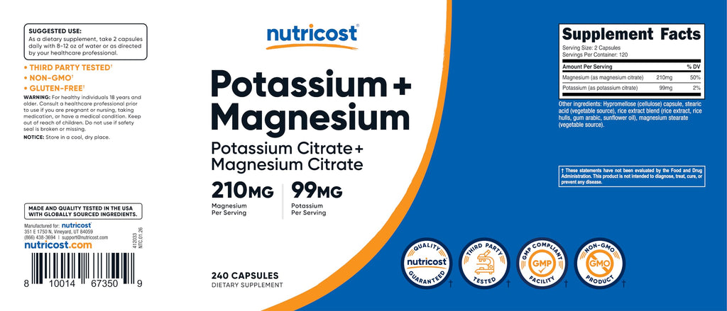 benefits of potassium and magnesium