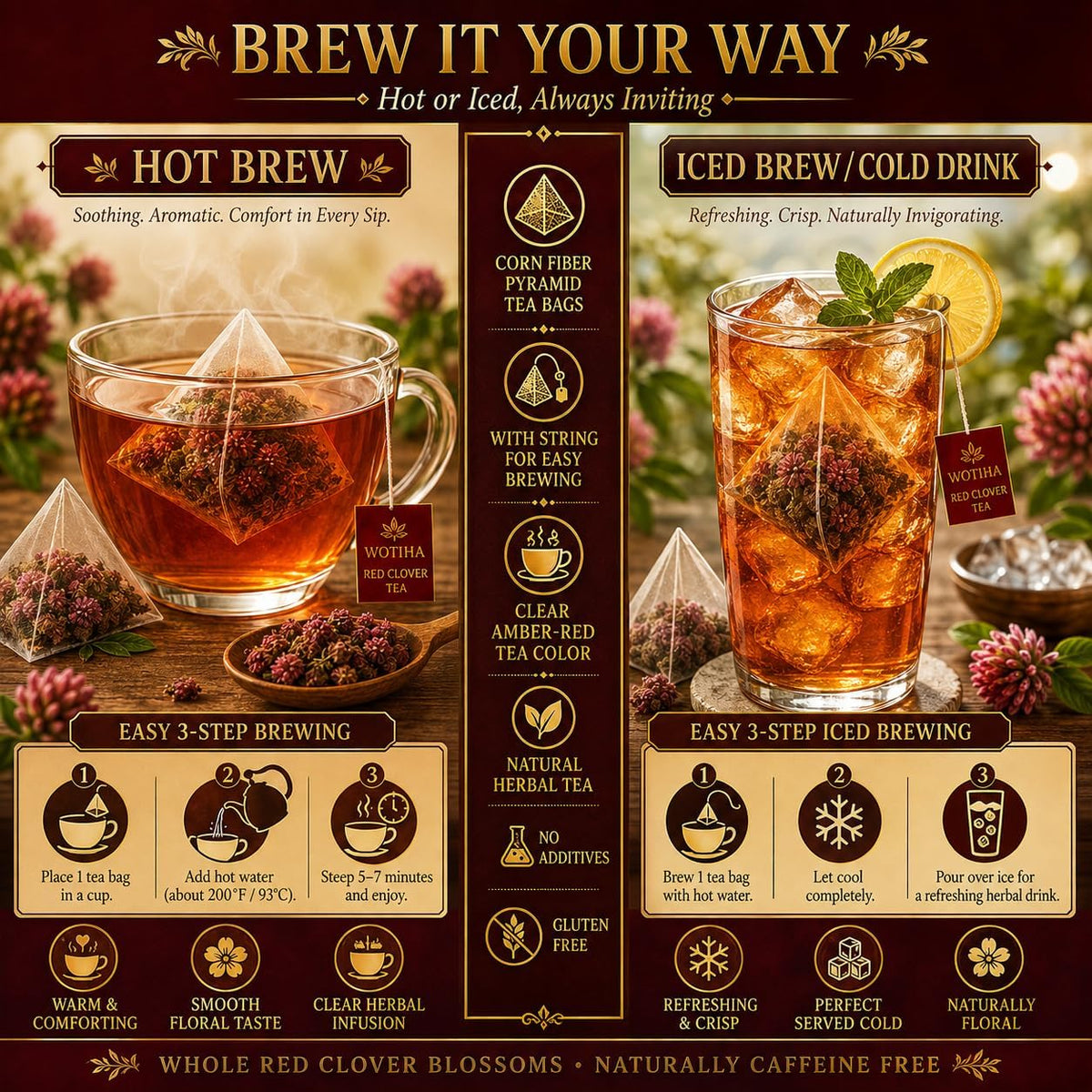 benefits of red clover tea