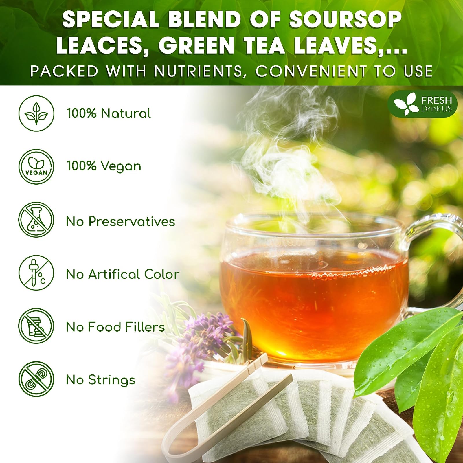 benefits of soursop green tea