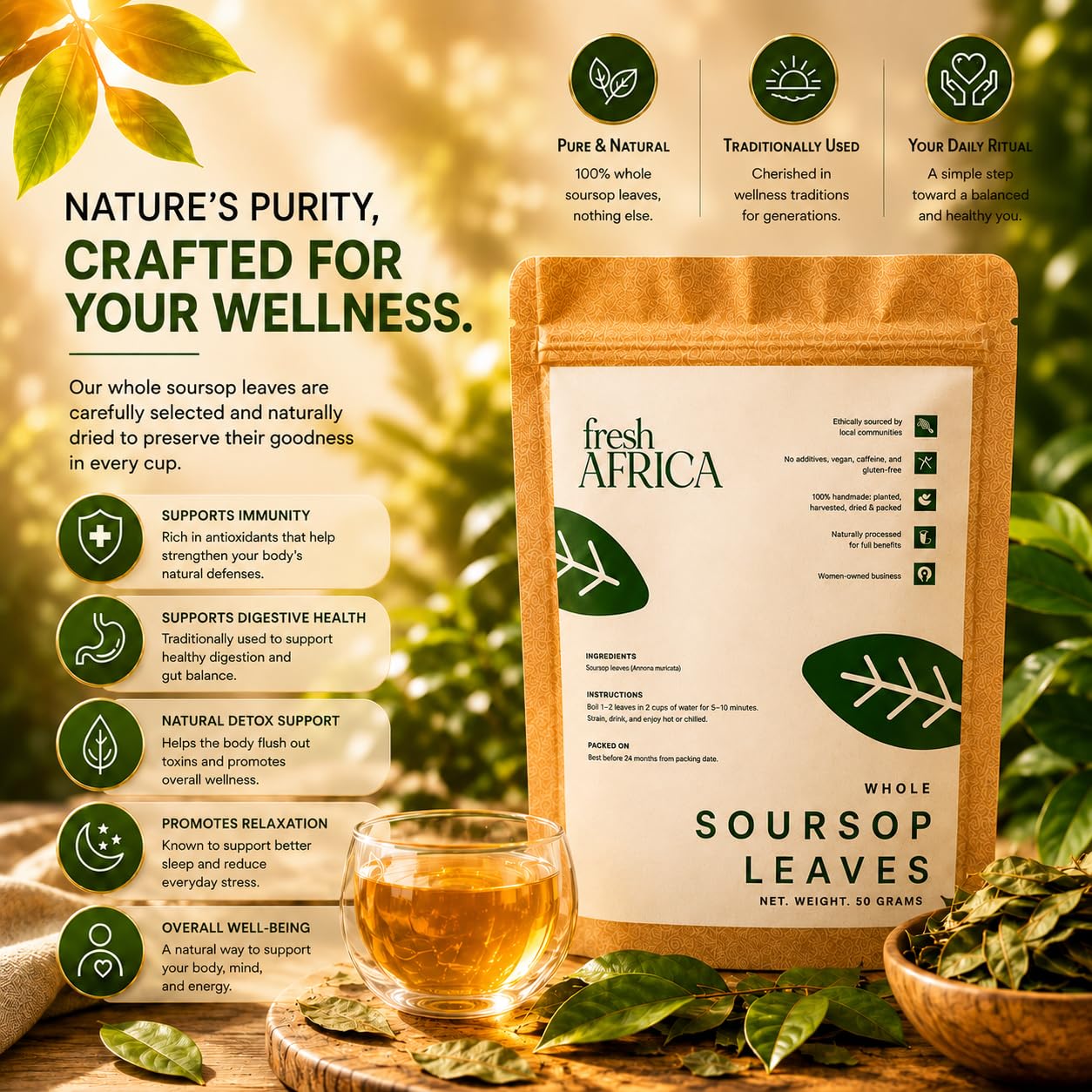 benefits of soursop leaves tea