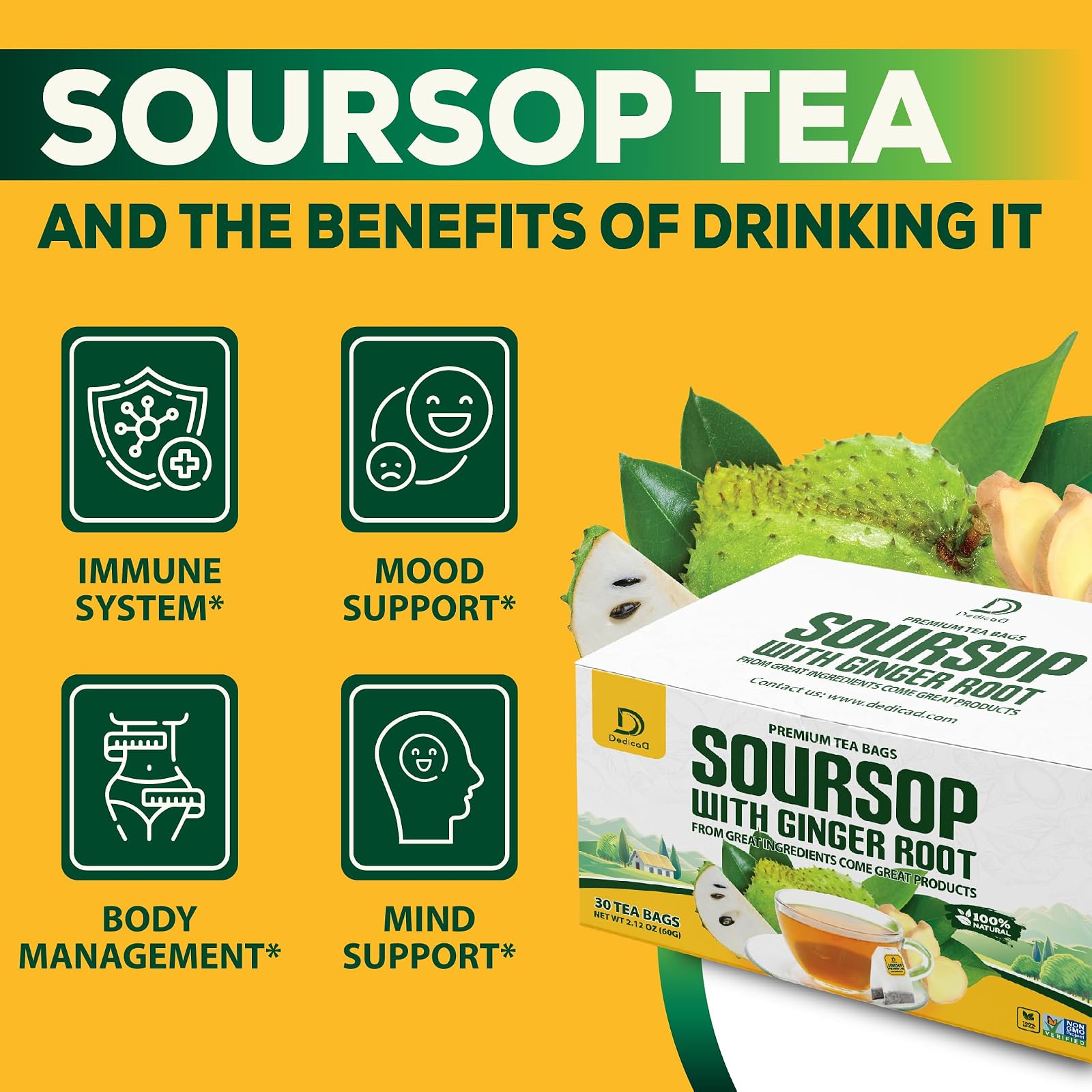 benefits of soursop tea bags