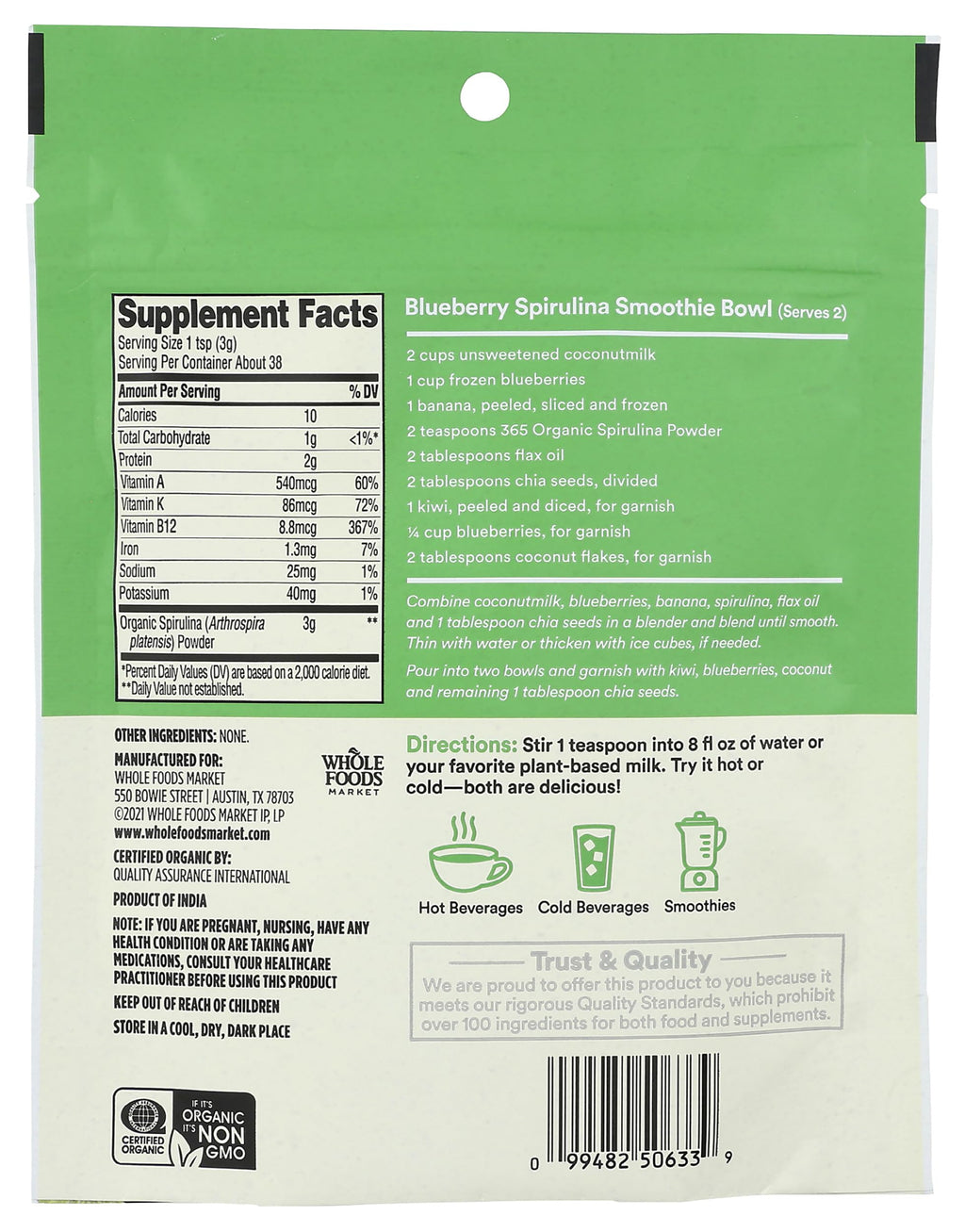 benefits of spirulina for wellness