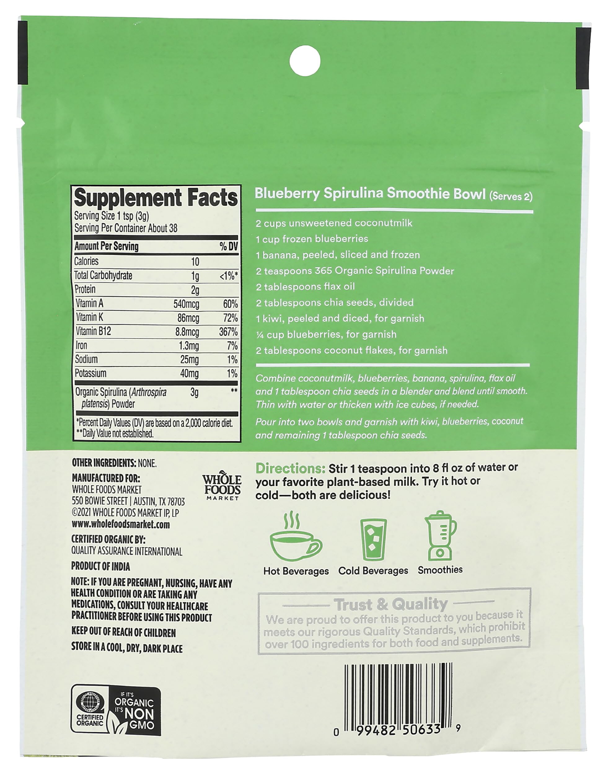 benefits of spirulina for wellness