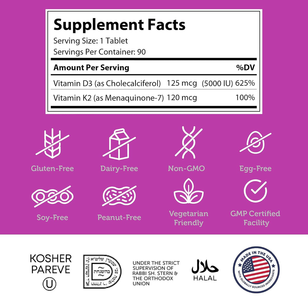 benefits of vitamin D and K2