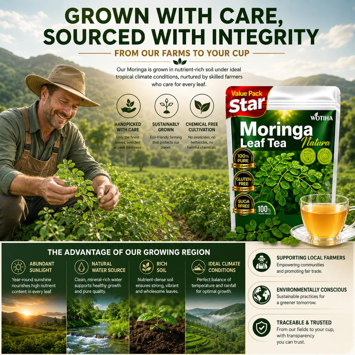 benefits of WOTIHA Moringa tea