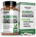 Benevolent chlorophyll capsules for detox