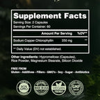 Benevolent chlorophyll for digestive health