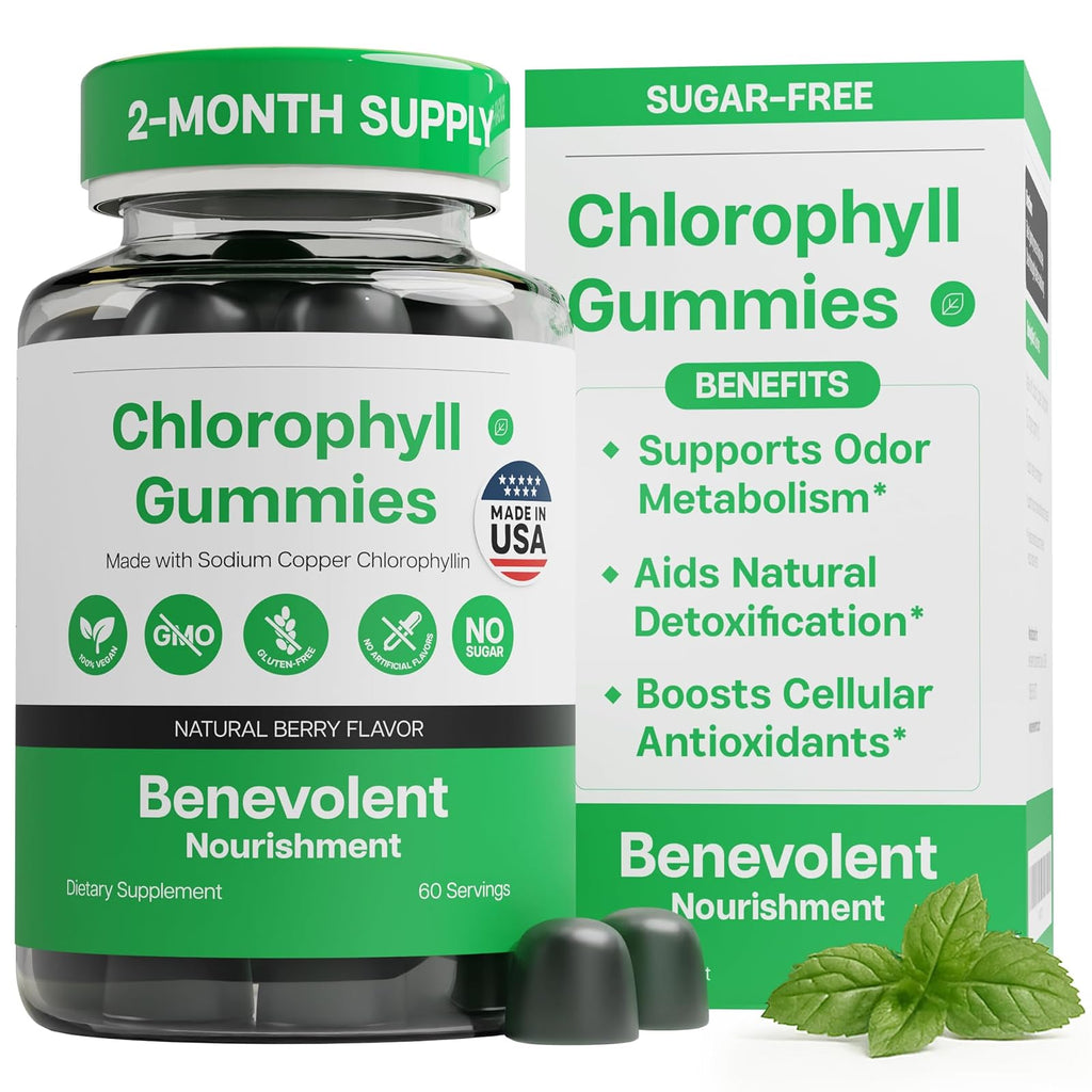 Benevolent chlorophyll gummies for energy