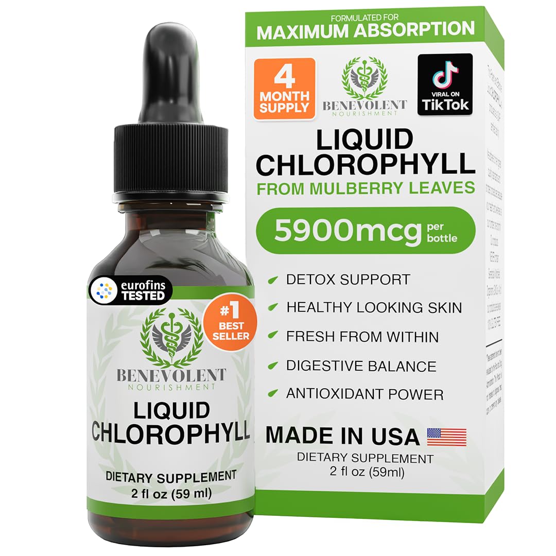 Benevolent chlorophyll liquid drops peppermint