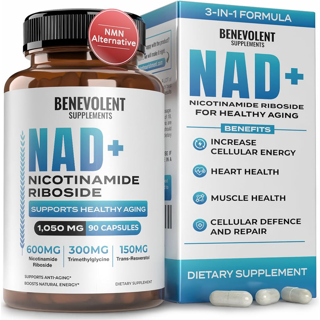 Benevolent NAD+ supplement for energy