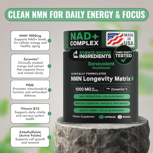Benevolent NMN supports cellular health