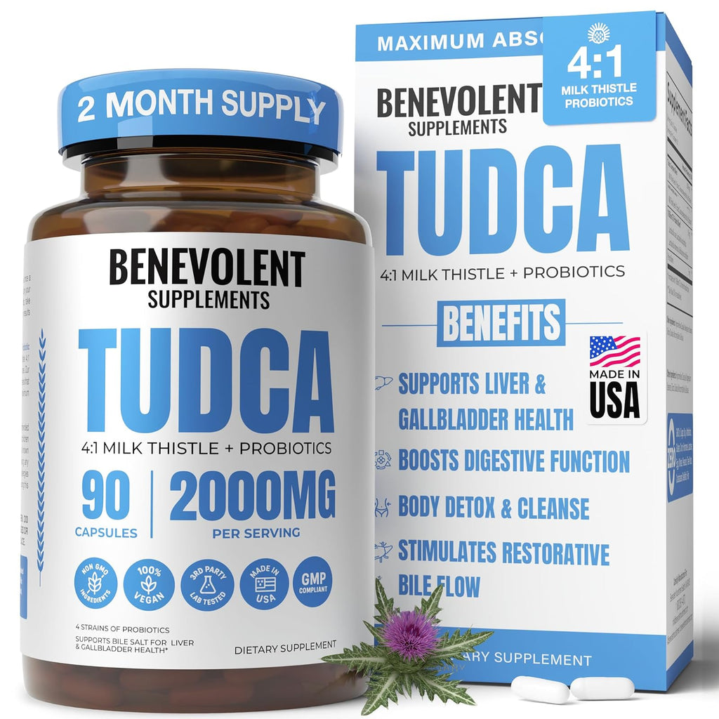 Benevolent TUDCA bile salts capsules
