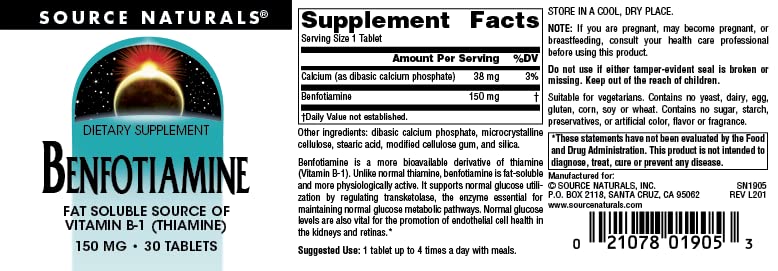Benfotiamine for healthy nerve function