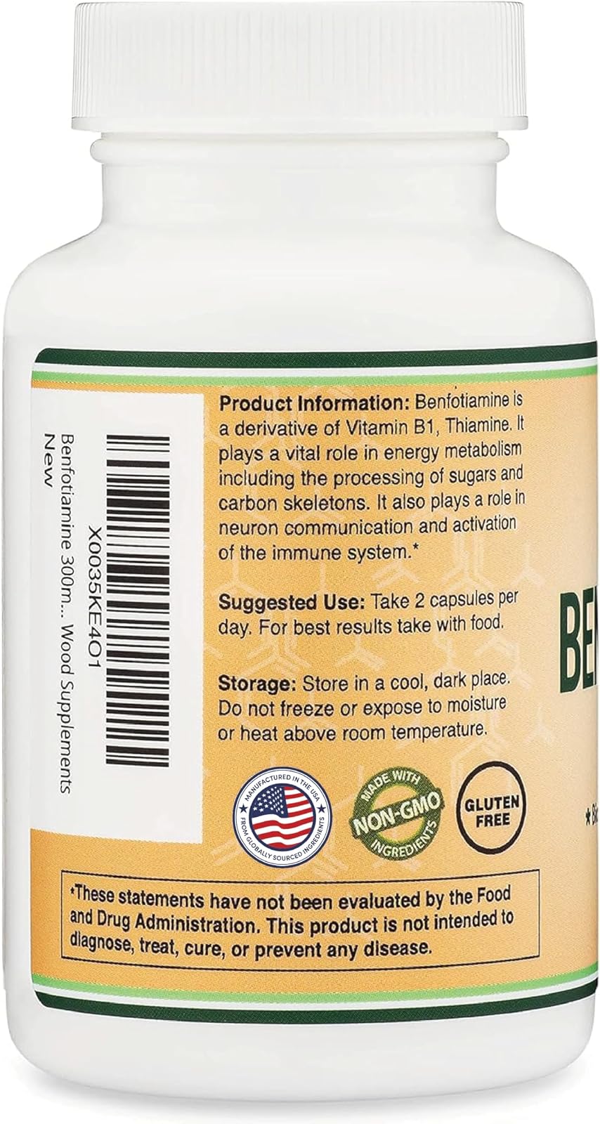 Benfotiamine for improved metabolism