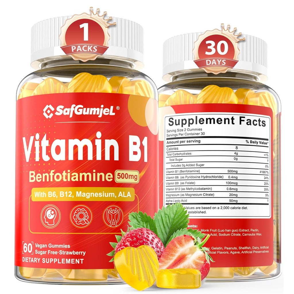 Benfotiamine gummies for energy support