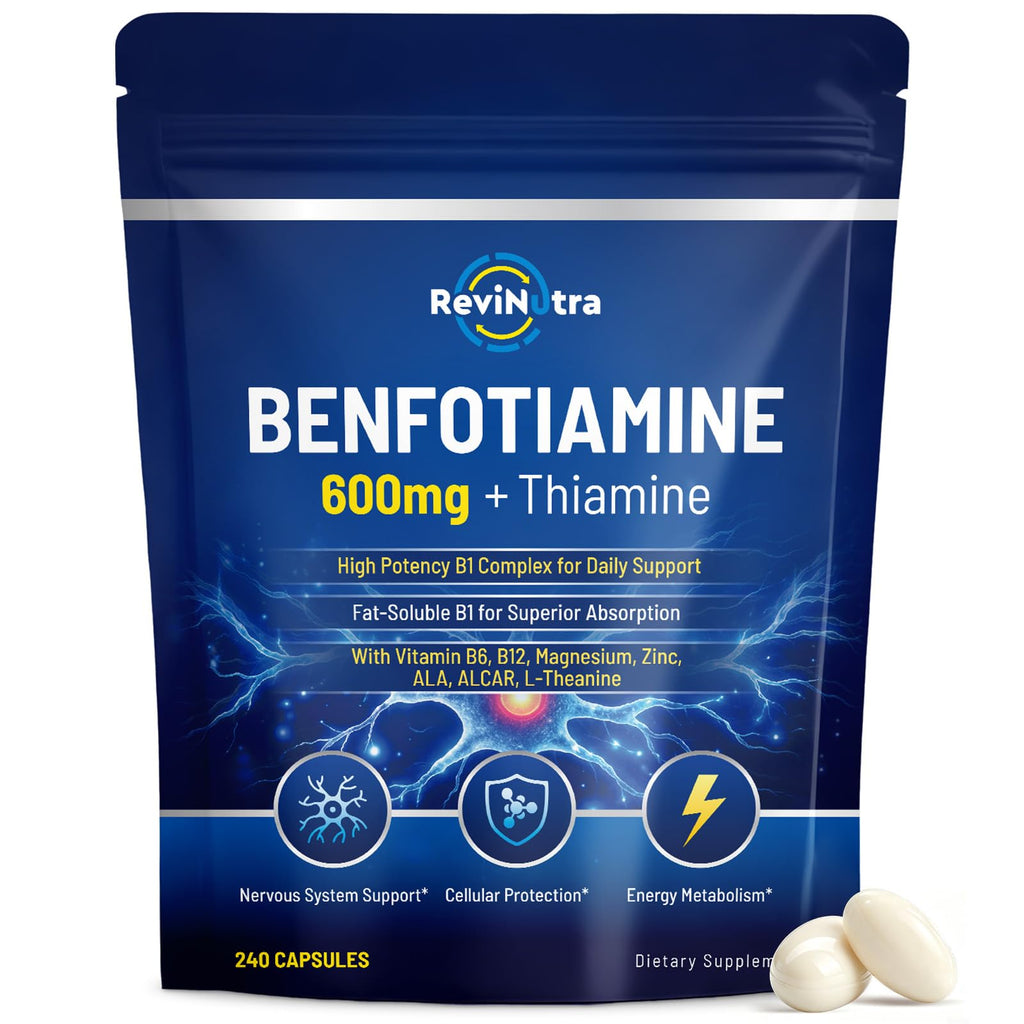 Benfotiamine Vitamin B1 supplement capsules