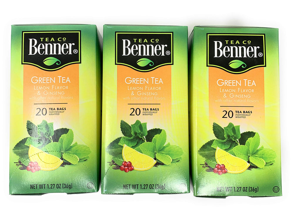 Benner green tea with lemon