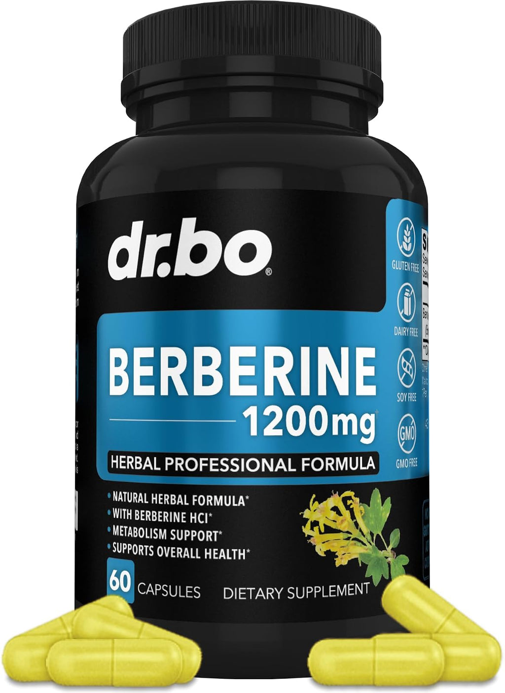 berberine 1200 mg health supplement