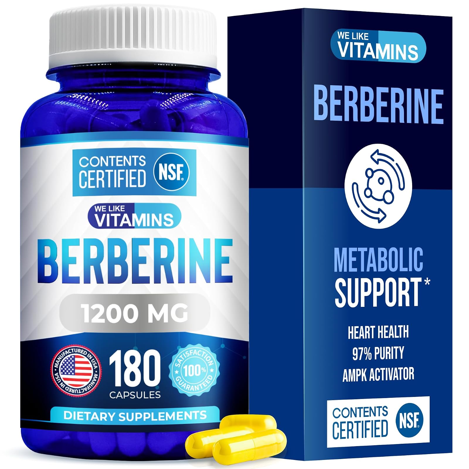 berberine 1200 mg vegetarian capsules