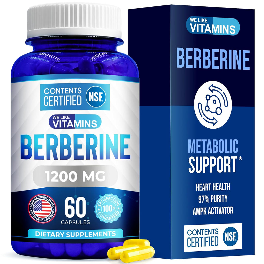 berberine 1200 mg vegetarian capsules