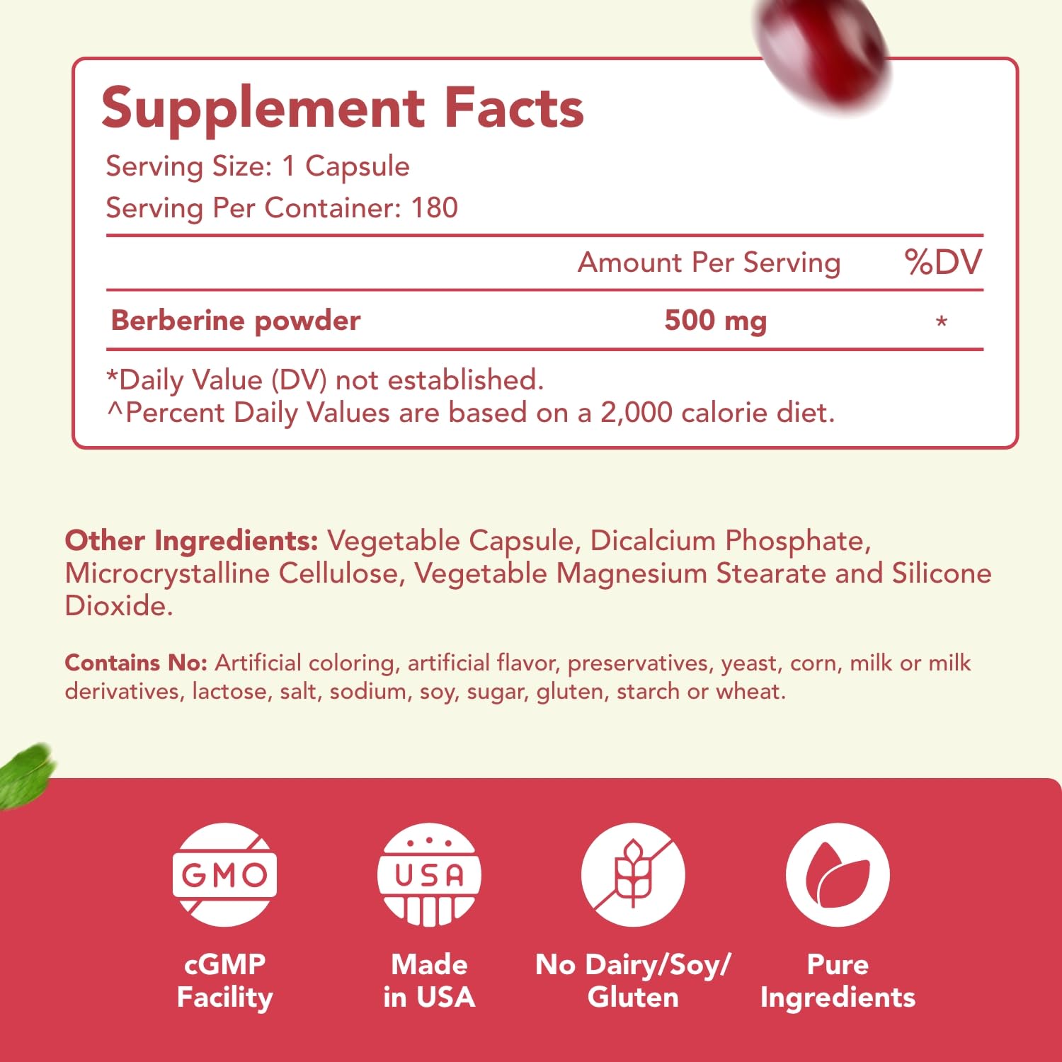 Berberine 500 mg multivitamins for women