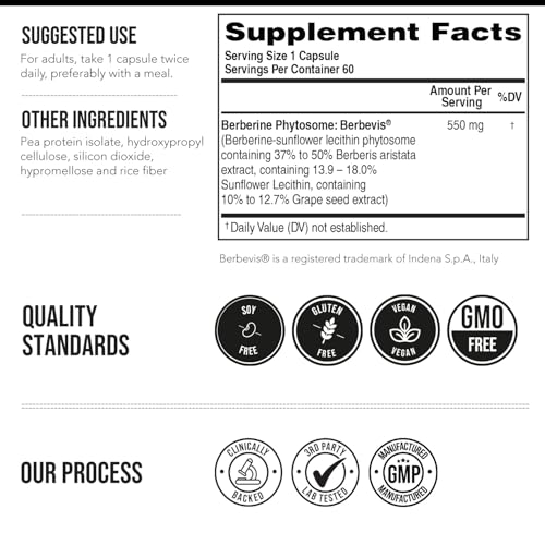 Berberine 550mg for metabolic health