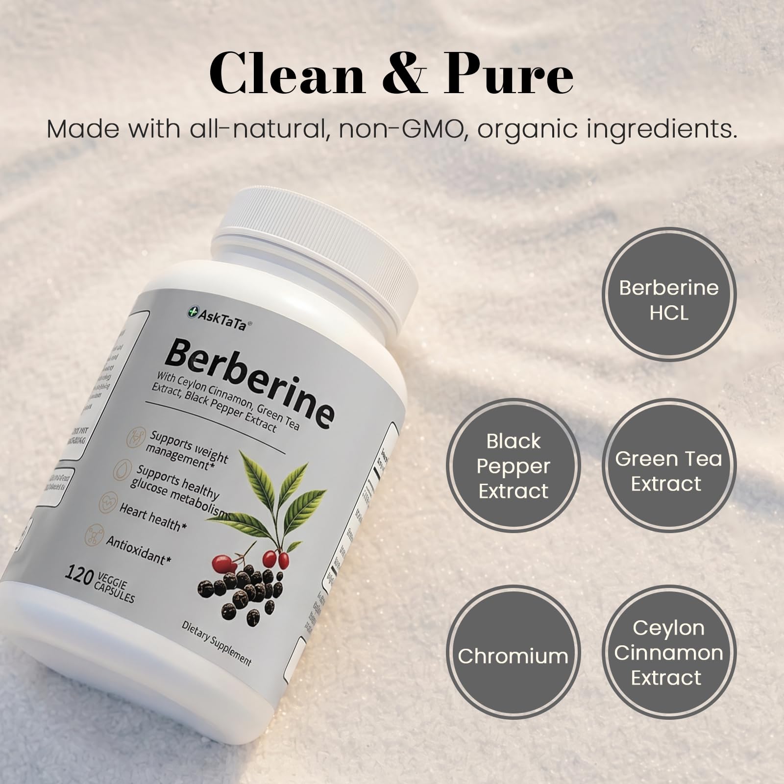 Berberine and cinnamon for overall vitality