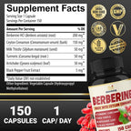 Berberine and turmeric capsules
