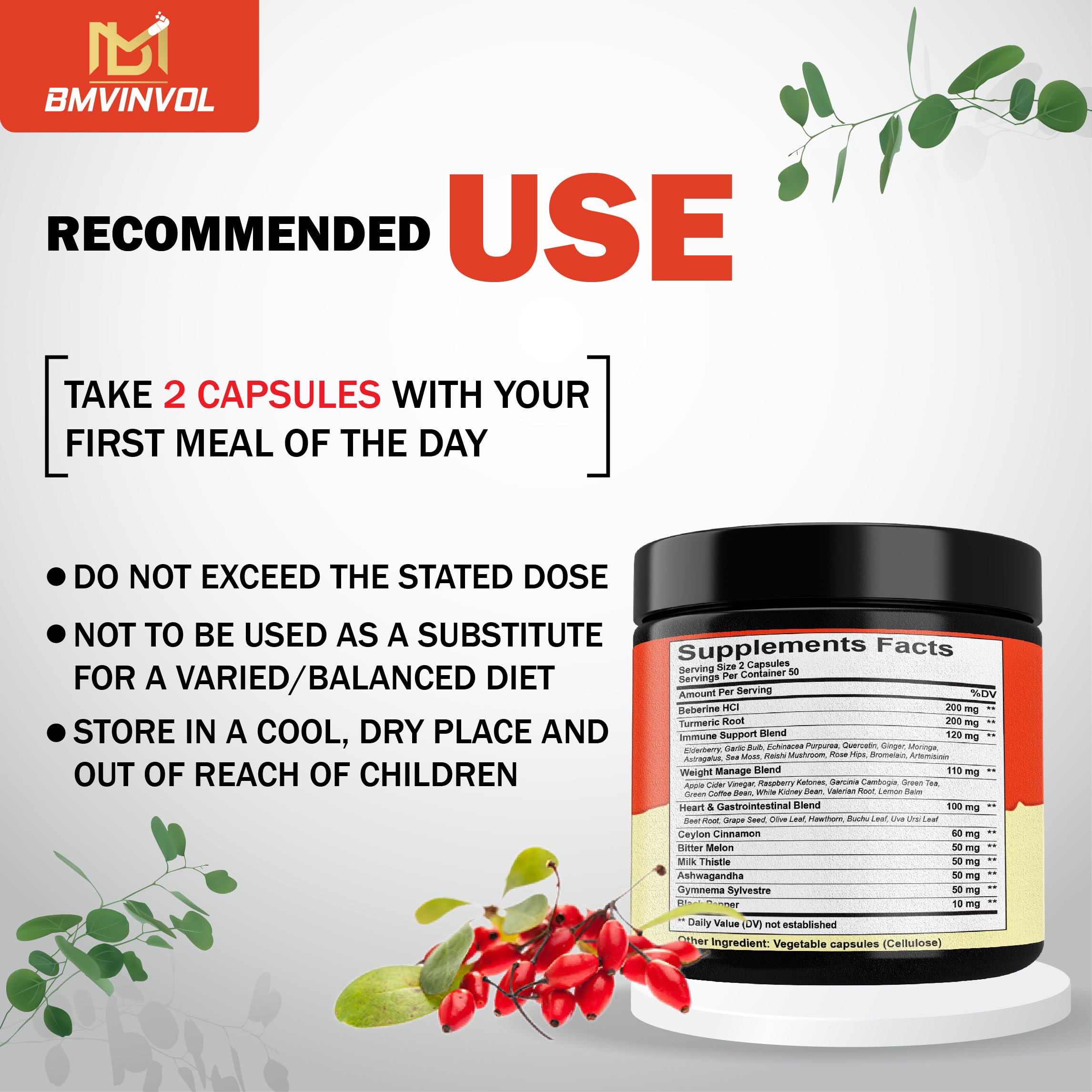 berberine capsules for balanced sugar
