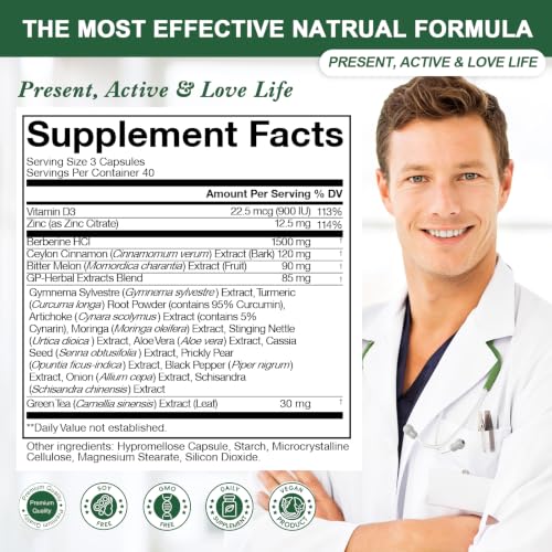 Berberine capsules for daily energy