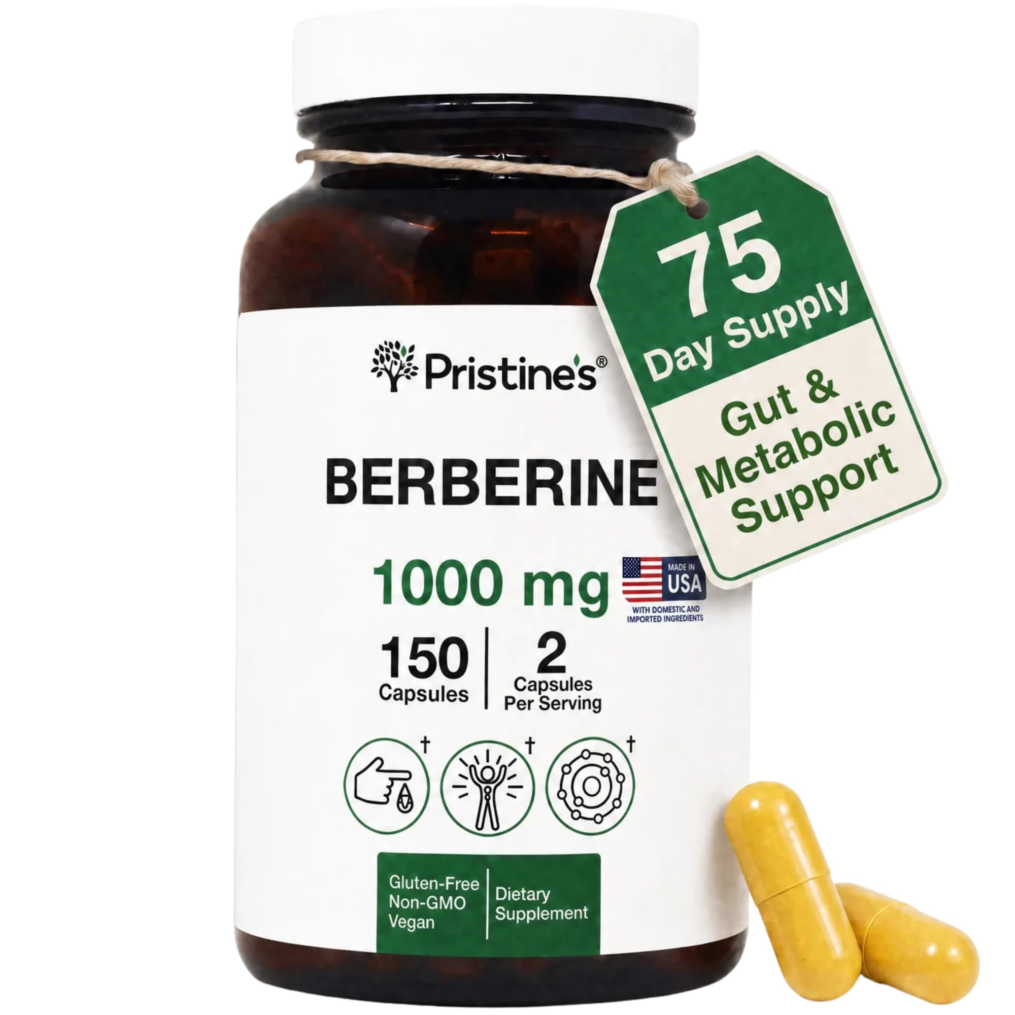 Berberine capsules for daily wellness
