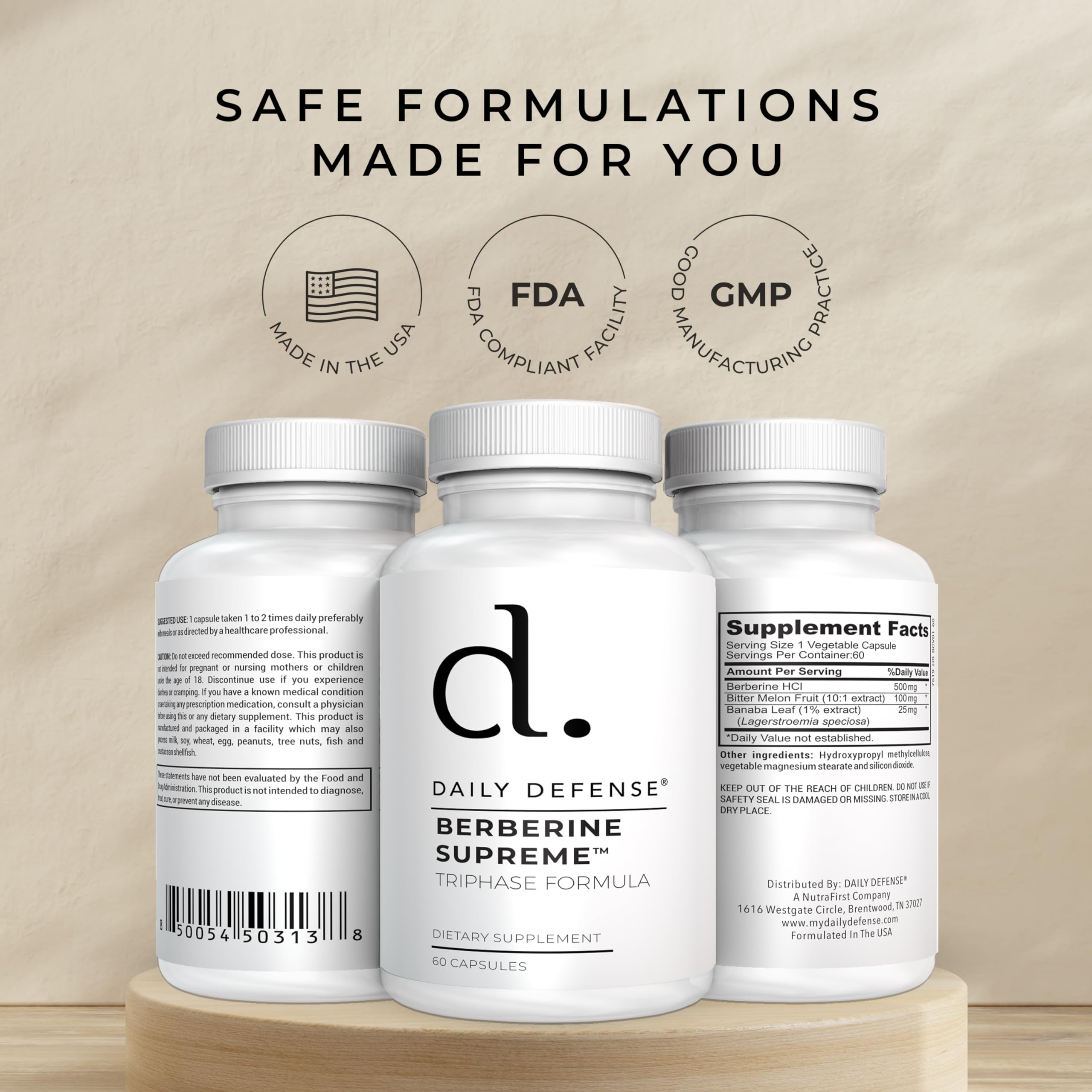 Berberine capsules for digestive health