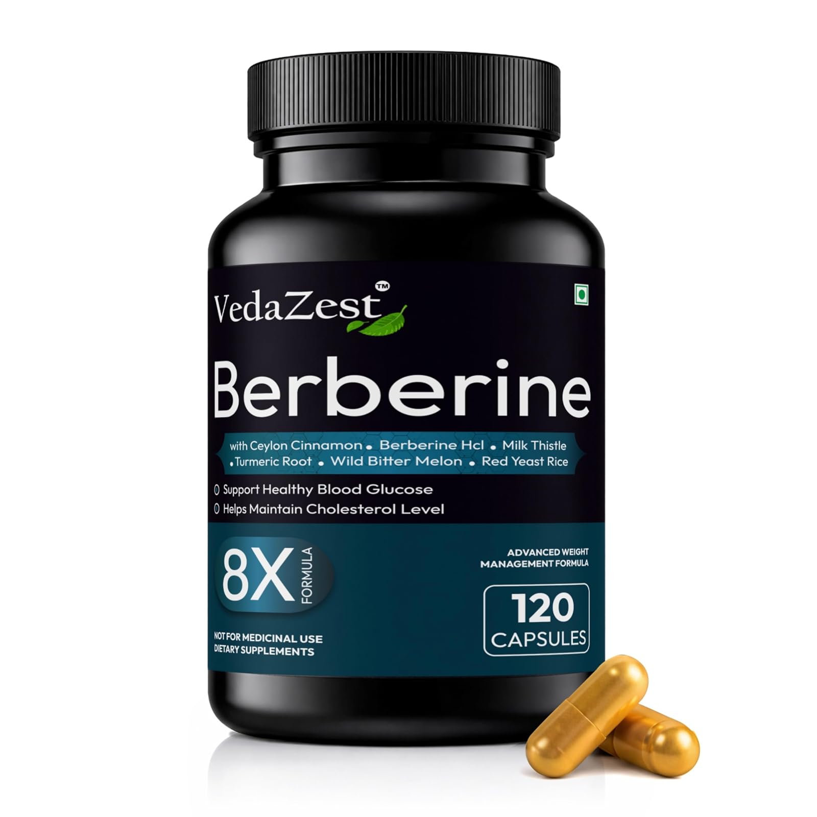 Berberine capsules for digestive health