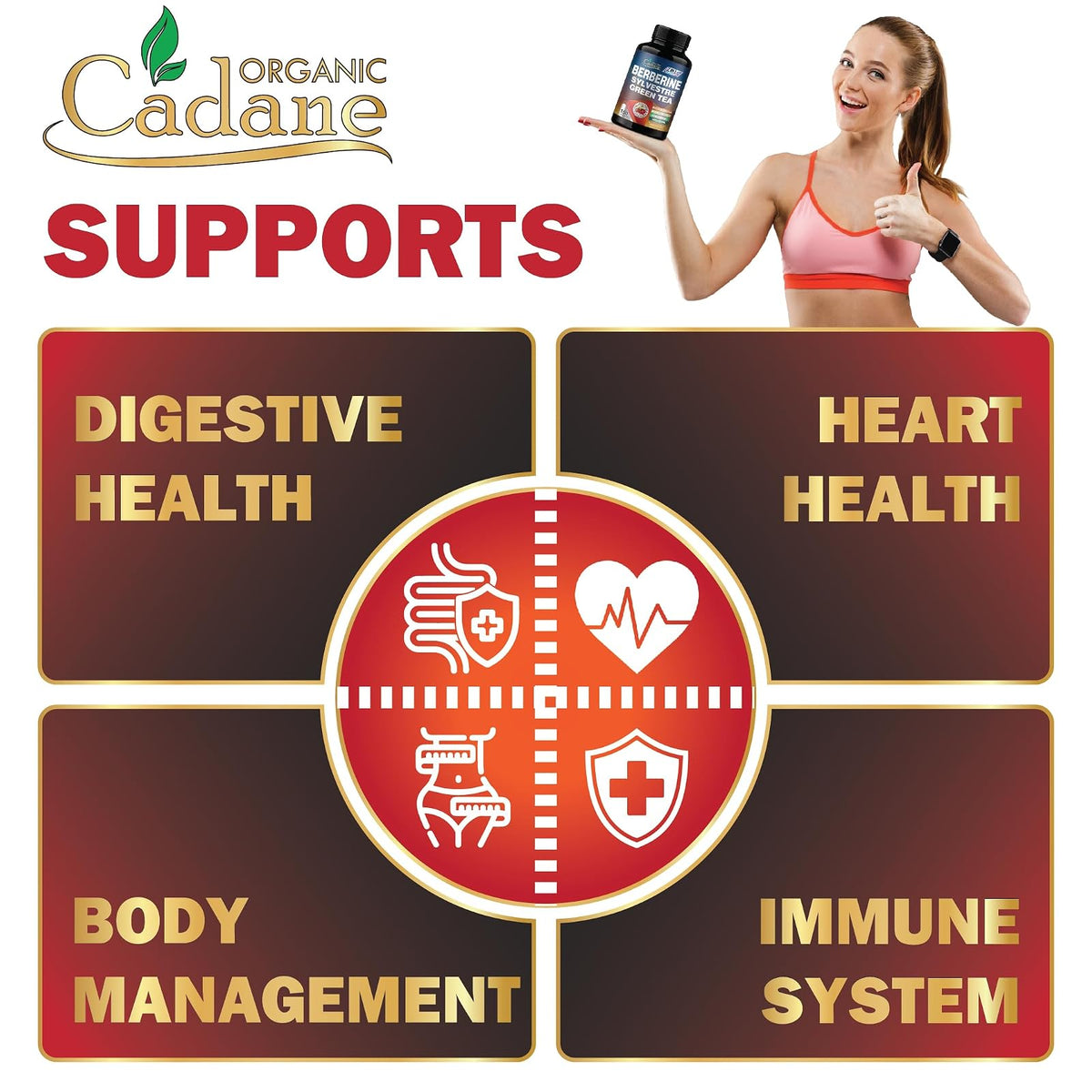 Berberine capsules for digestive support