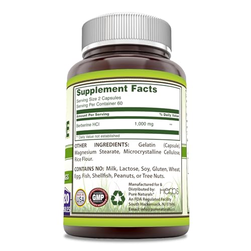 Berberine capsules for metabolic support