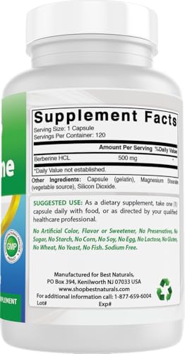berberine capsules for metabolic support