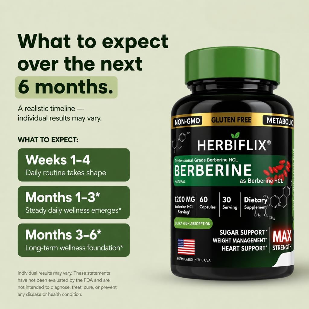 Berberine capsules for metabolic support