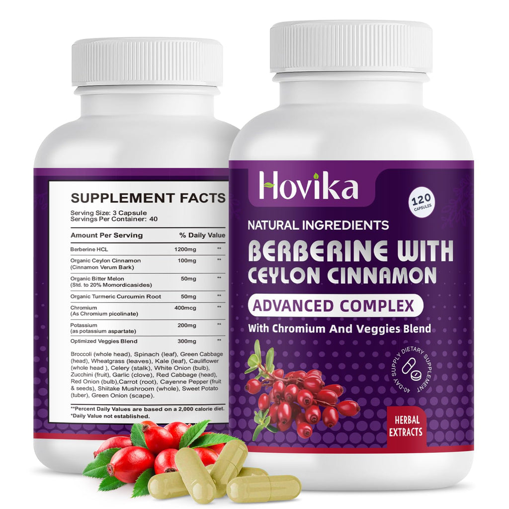 Berberine capsules for metabolism support