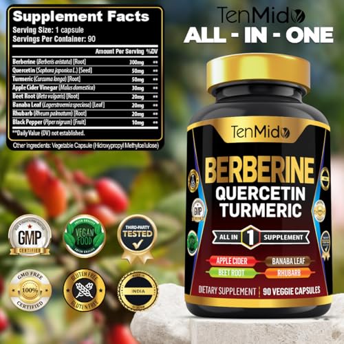 Berberine capsules for overall wellness
