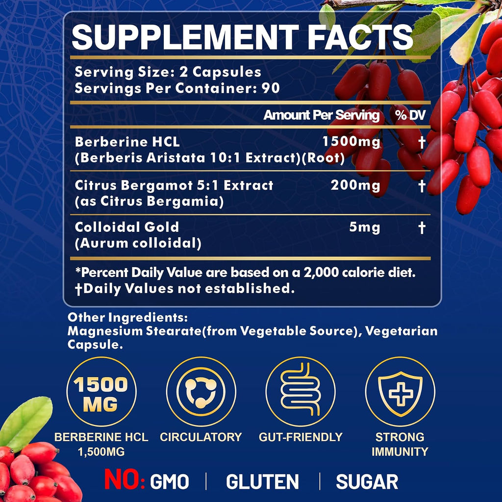 Berberine capsules for women's vitality
