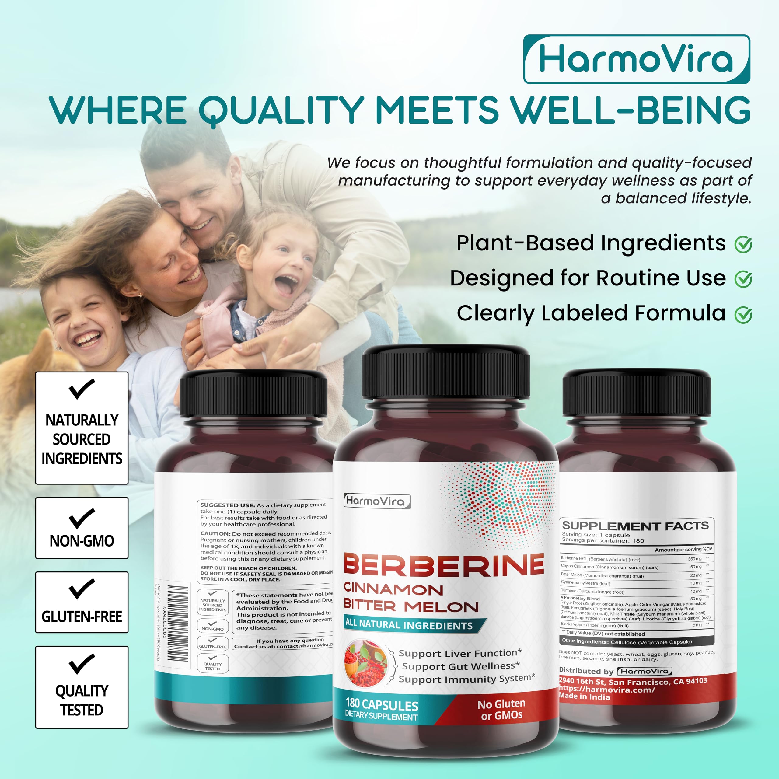 berberine capsules with herbal benefits