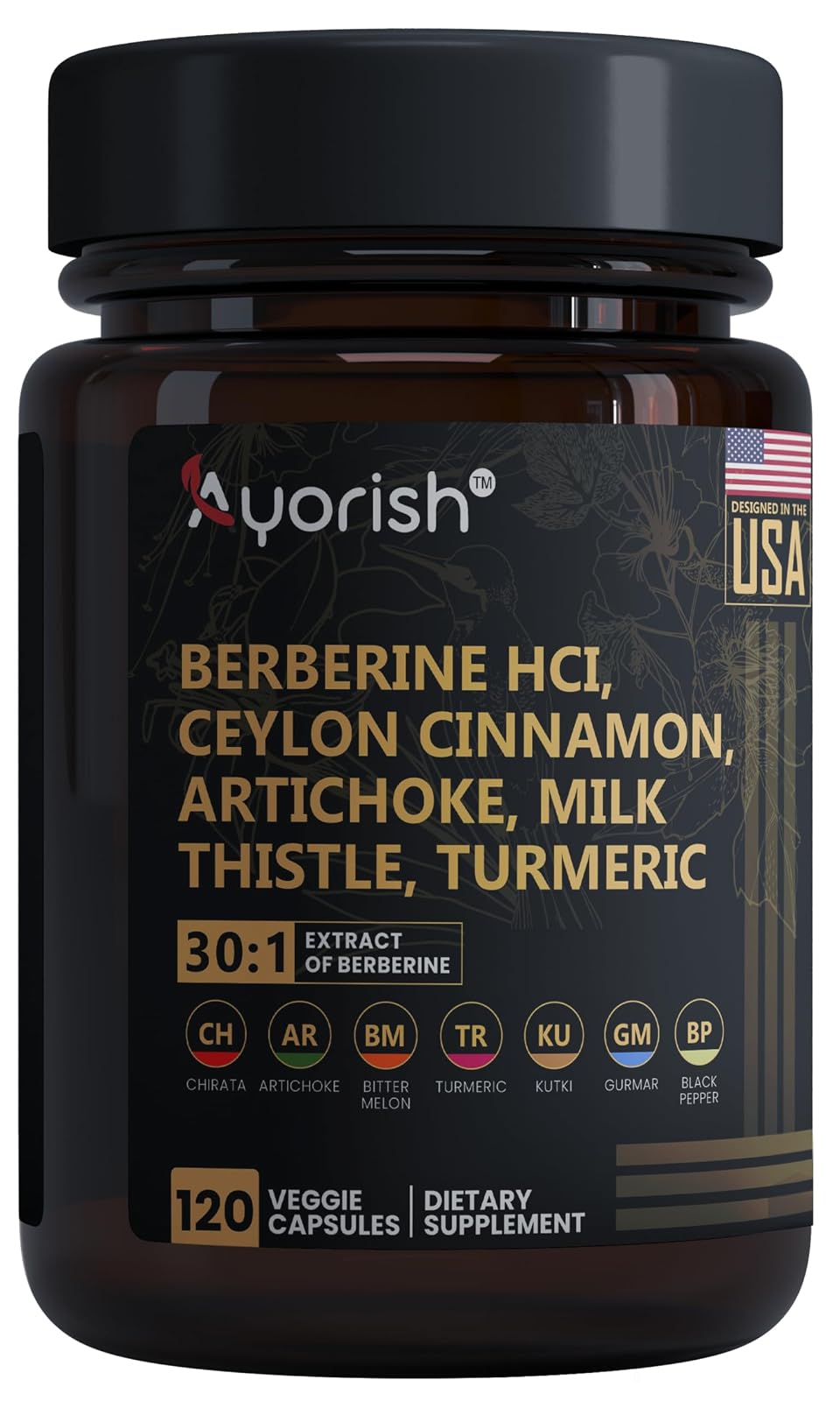 Berberine capsules with turmeric benefits
