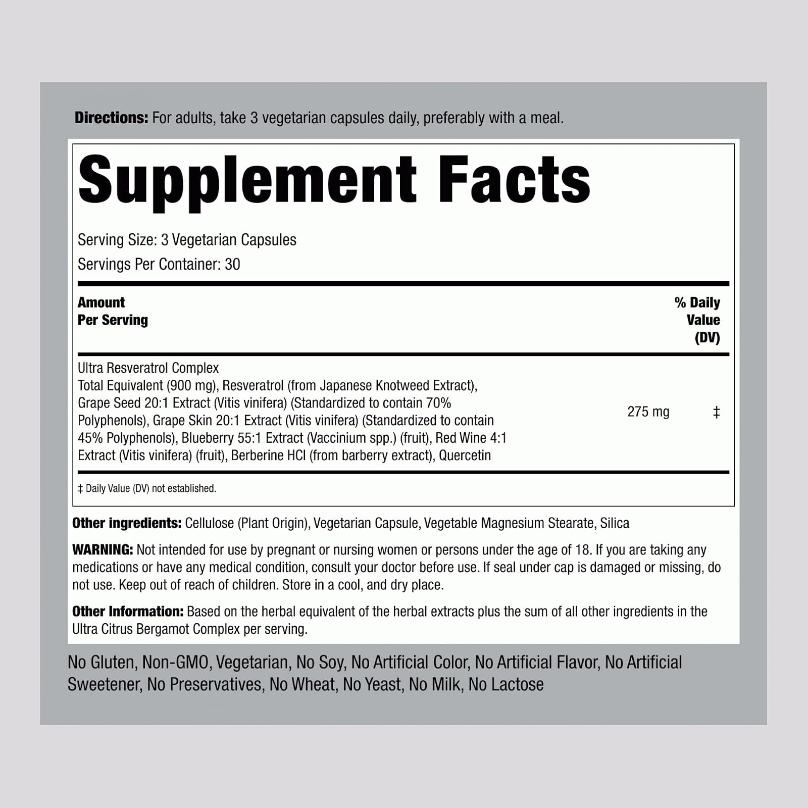 Berberine complex for antioxidant support