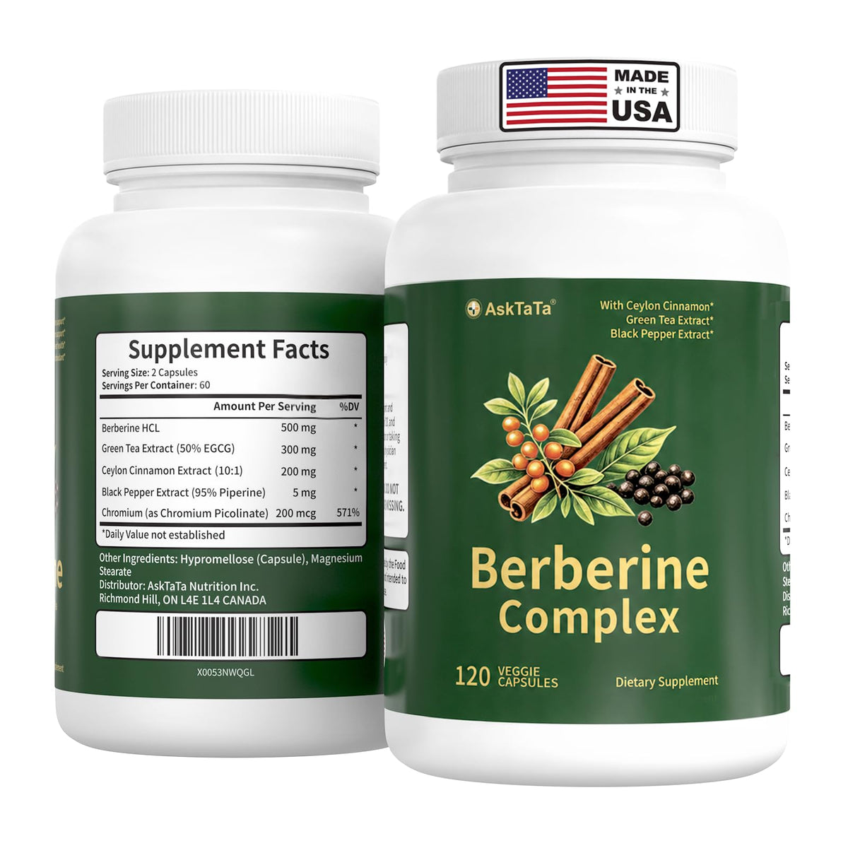 Berberine complex for blood sugar support